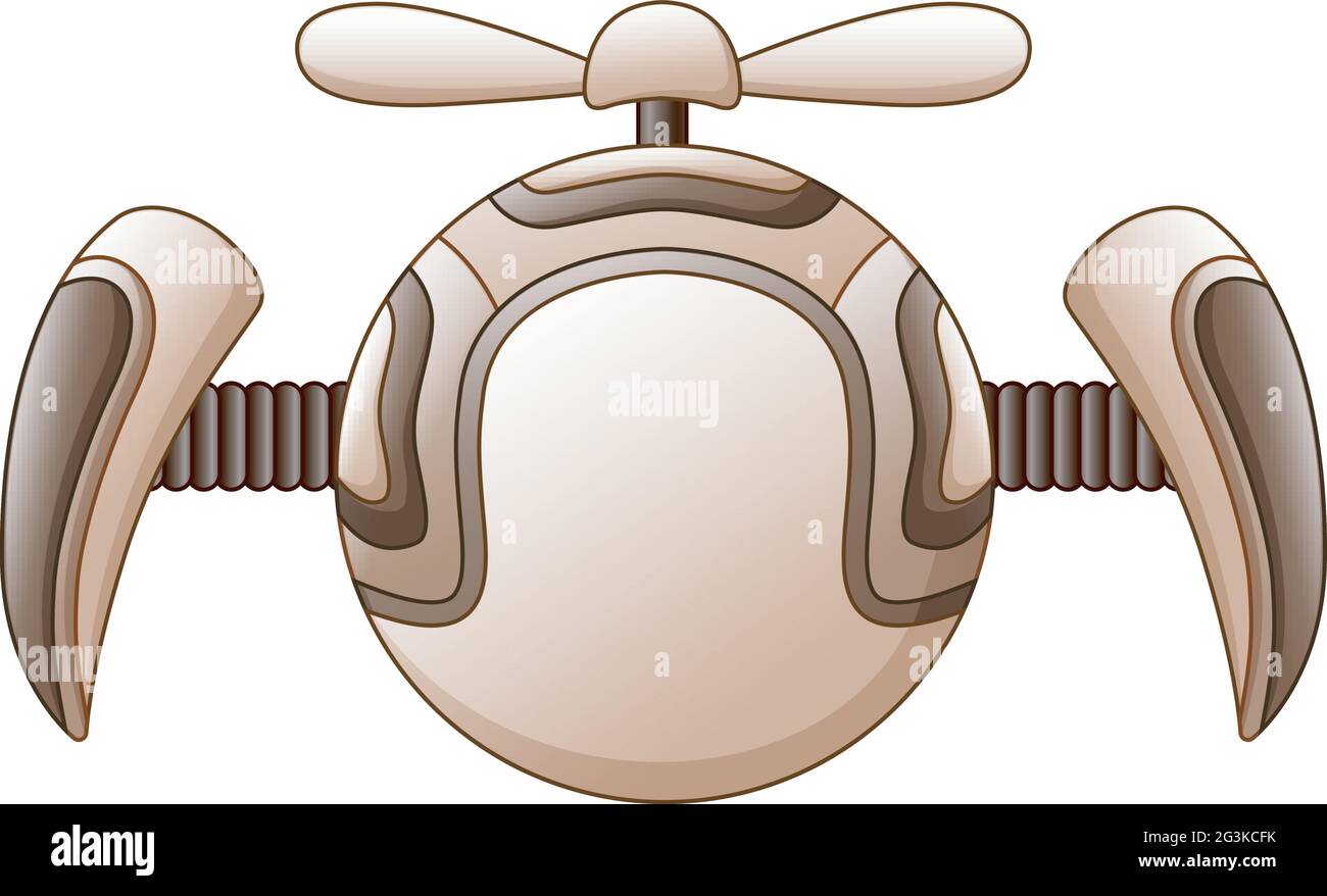 Brown robot character isolated on white background Stock Vector Image ...