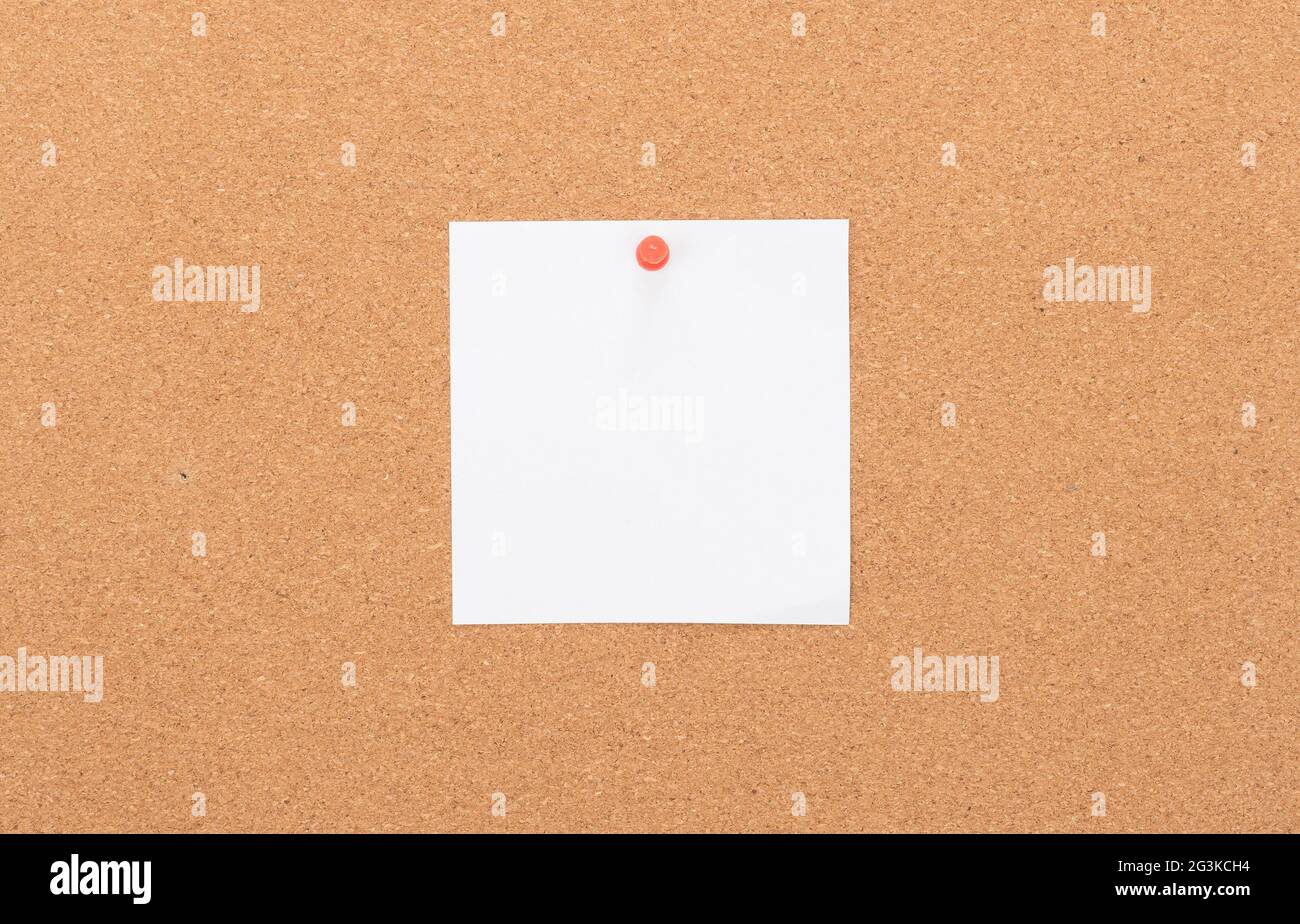 Vintage cork board with note paper Stock Photo - Alamy