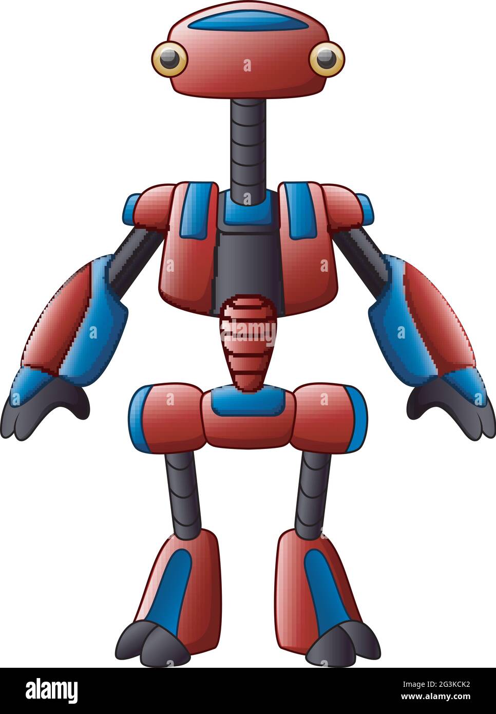 Cute cartoon robot isolated on white background Stock Vector Image ... Cute cartoon robot isolated on white background Stock Vector Image ...