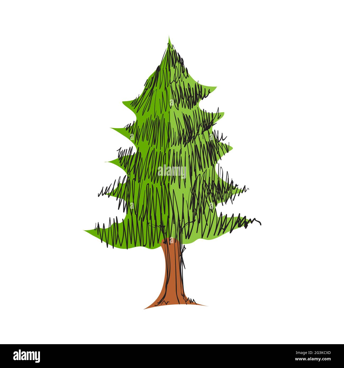 Sketch tree pattern hi-res stock photography and images - Alamy