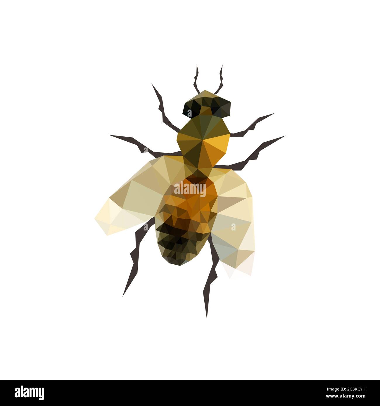 Illustration origami bee Stock Photo - Alamy
