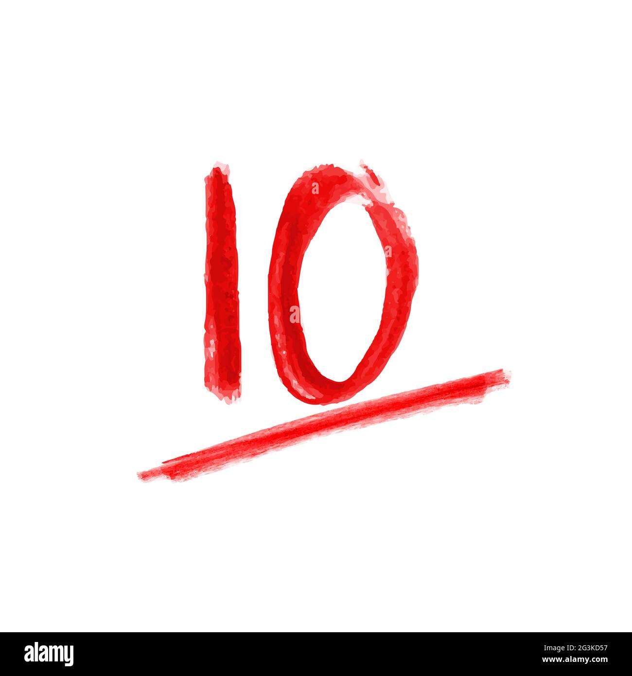 Illustration of doodle 10 anniversary chalk mark Stock Photo - Alamy