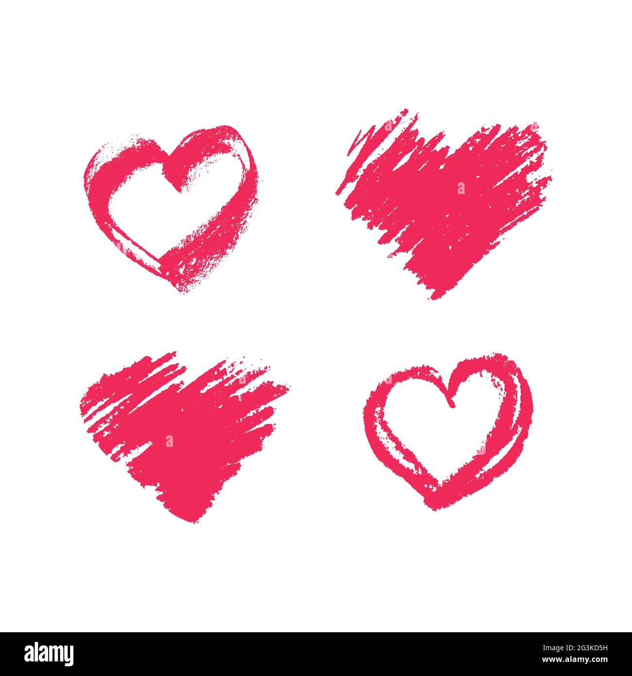 Pink hand drawn heart hi-res stock photography and images - Alamy