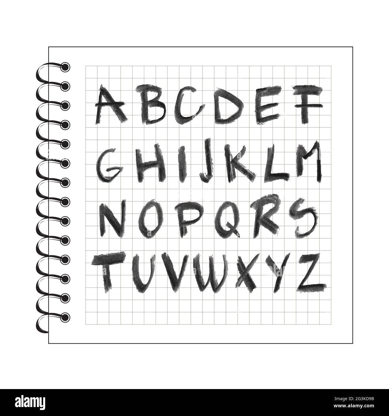 Hand Written Alphabet Vector High Resolution Stock Photography and ...