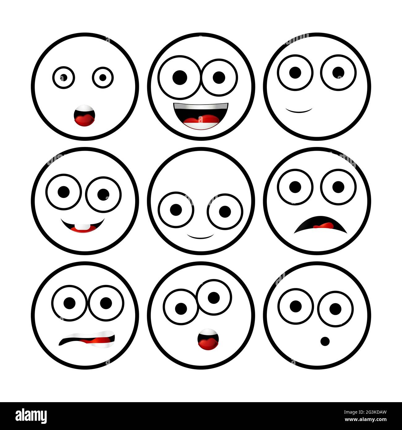 Cartoon emoticons hi-res stock photography and images - Alamy