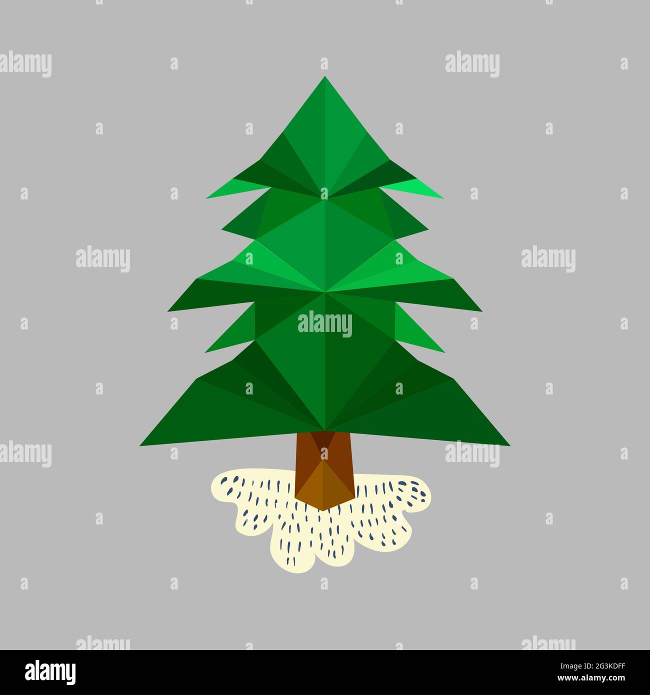 Triangle pine tree icon merry hi-res stock photography and images - Alamy