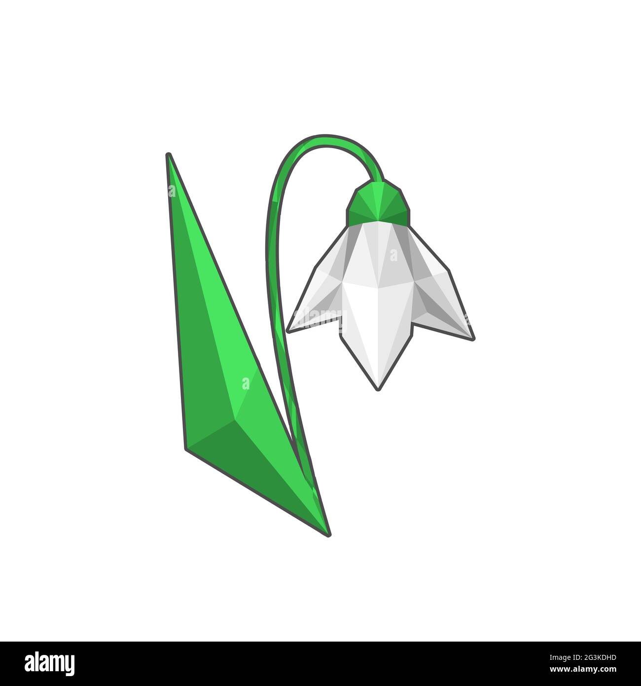 Modern polygon logo hi-res stock photography and images - Alamy