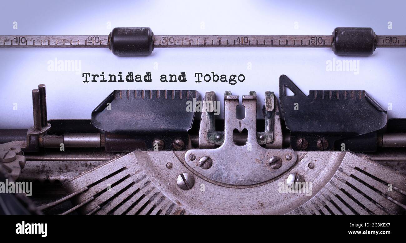 Trinidad tobago country text hi-res stock photography and images - Alamy