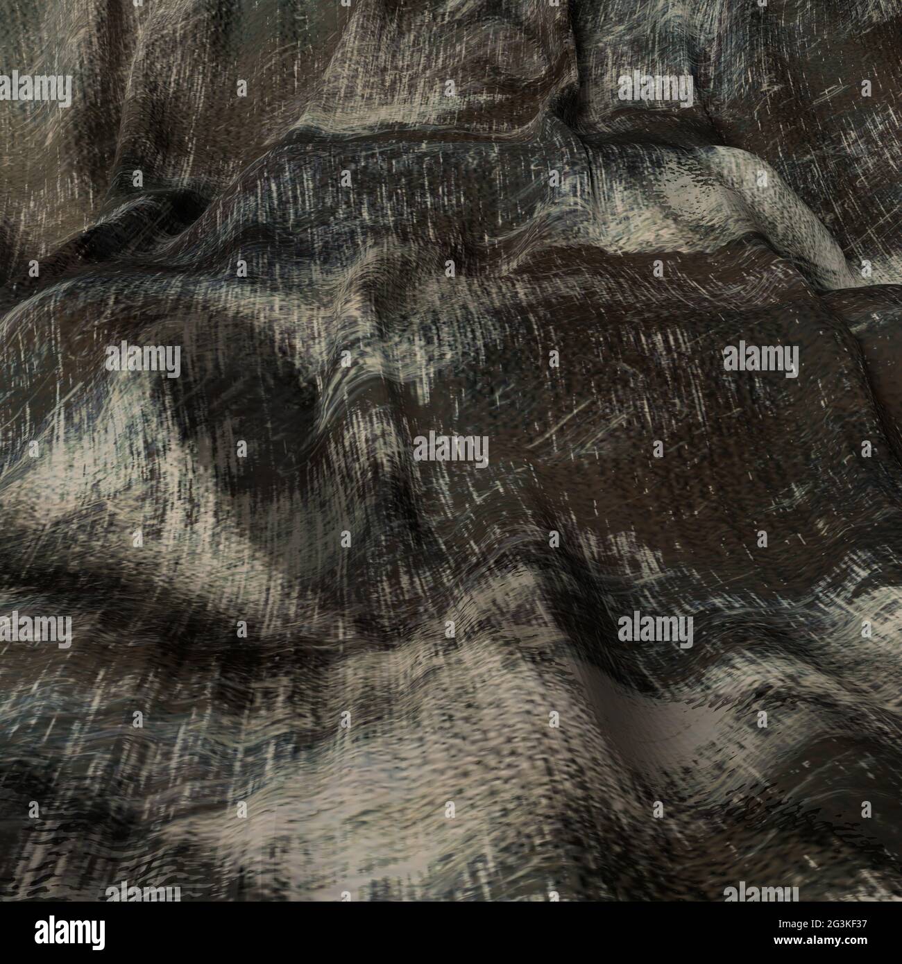 An abstract 3d wrinkled fabric texture background image Stock Photo - Alamy