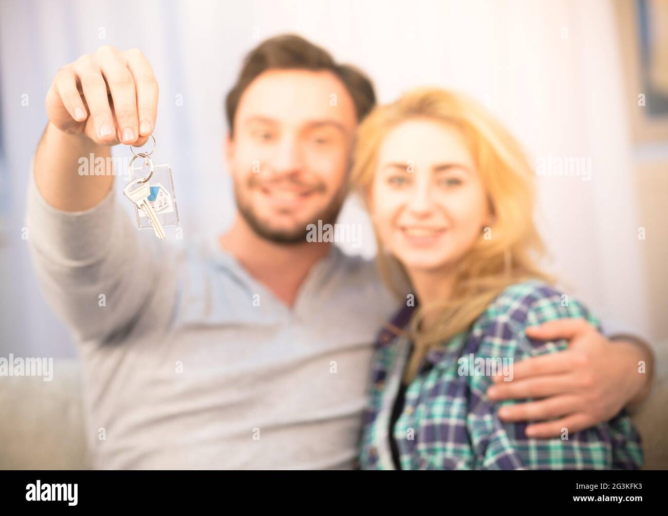Happy man giving paper hi-res stock photography and images - Alamy