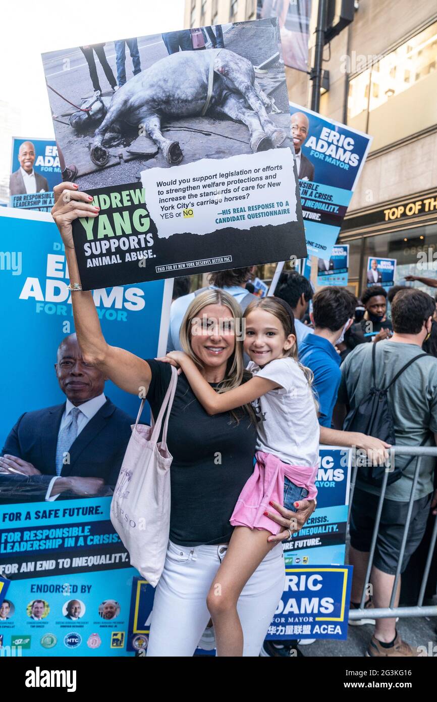 Animal rights advocates staged protest against mayoral candidate Andrew ...