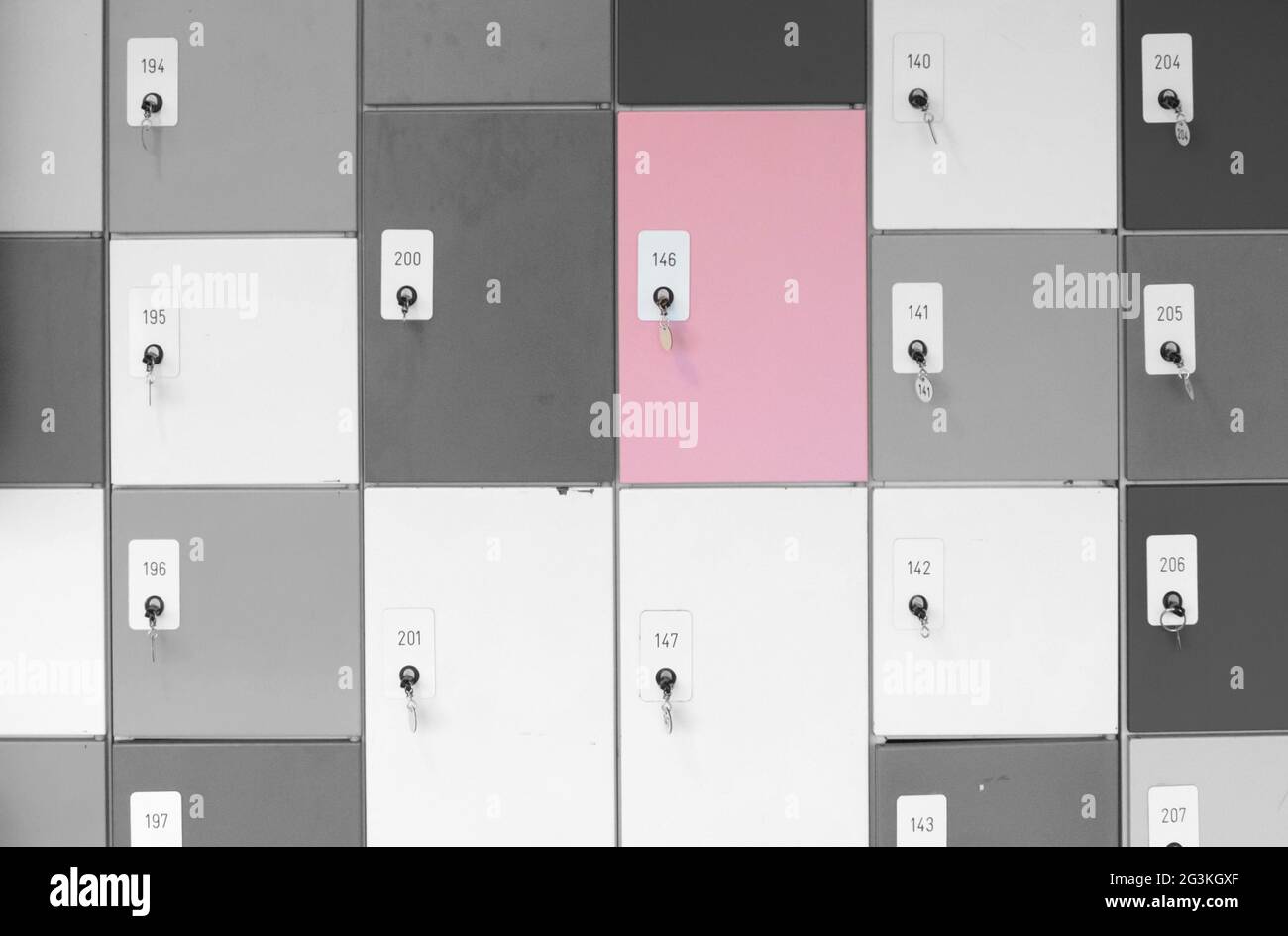 Cabinet lockers, different sizes Stock Photo - Alamy