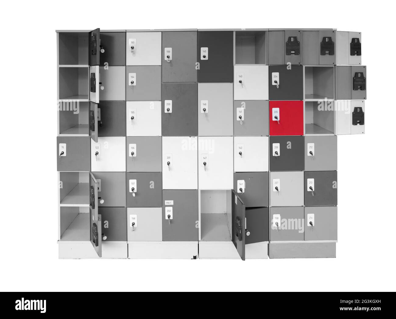 Number lockers Cut Out Stock Images & Pictures - Alamy