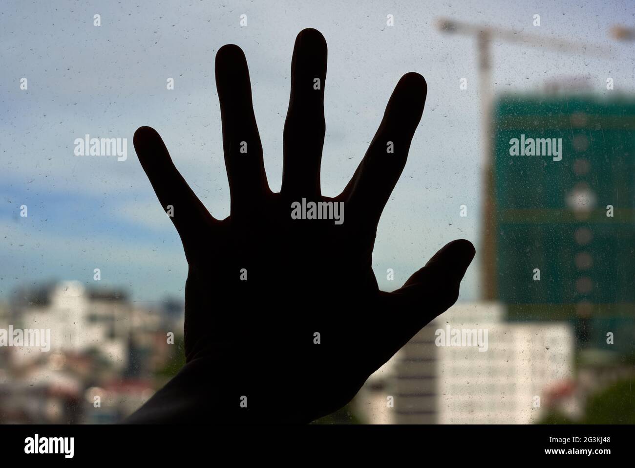 Mans hand silhouette hi-res stock photography and images - Alamy