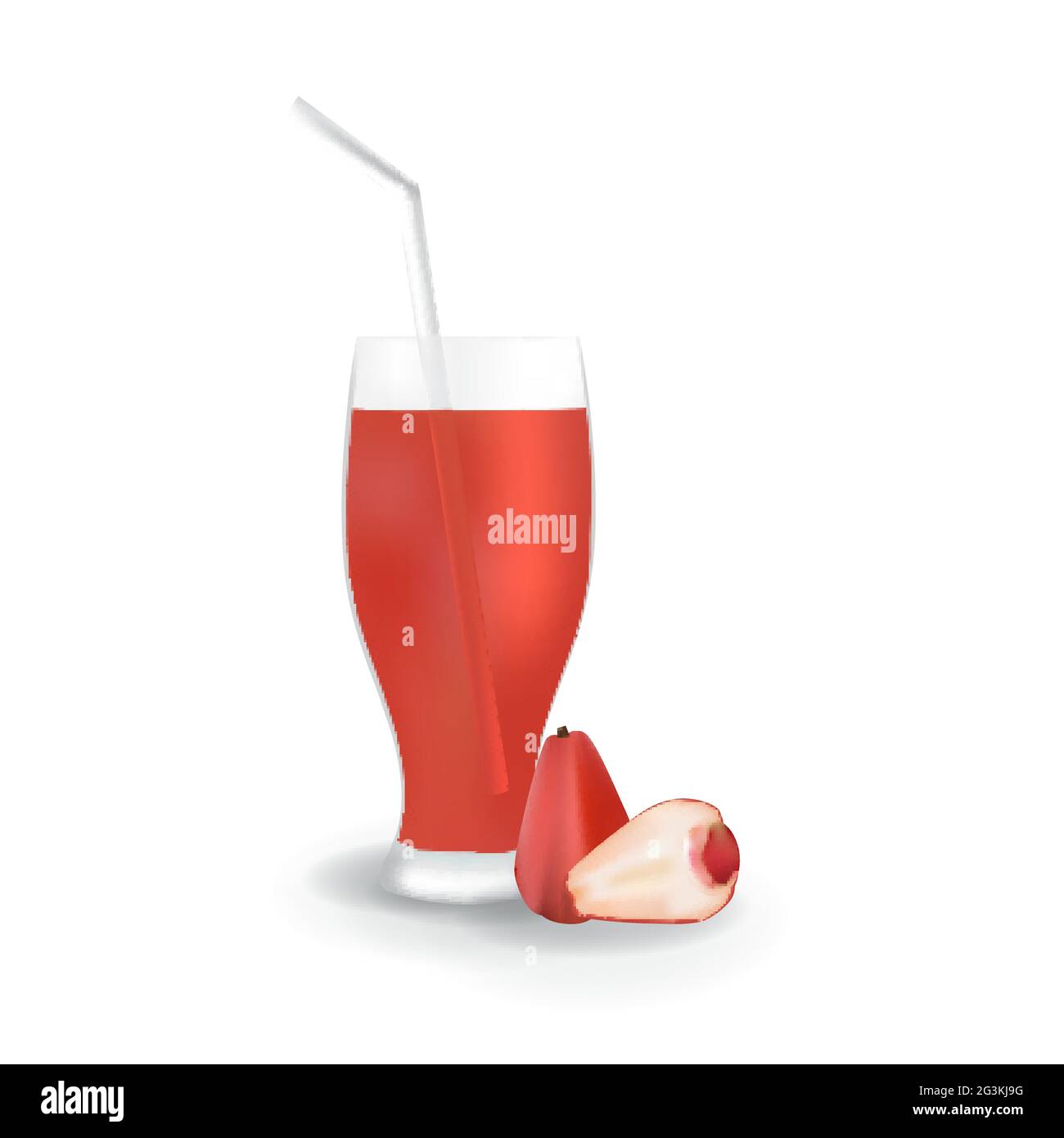 Rose in glass water Stock Vector Images - Alamy