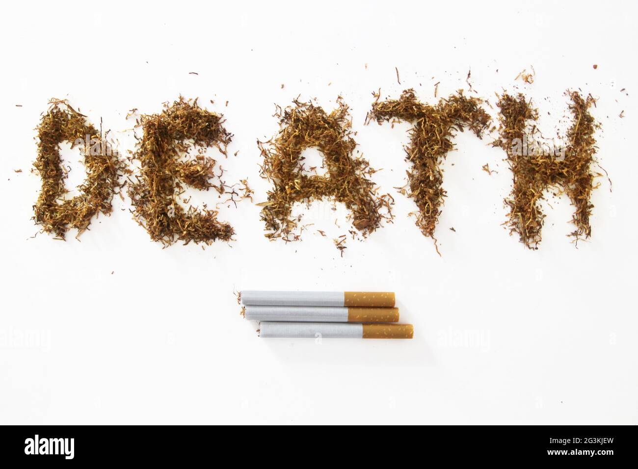 Death made of tobacco Stock Photo - Alamy