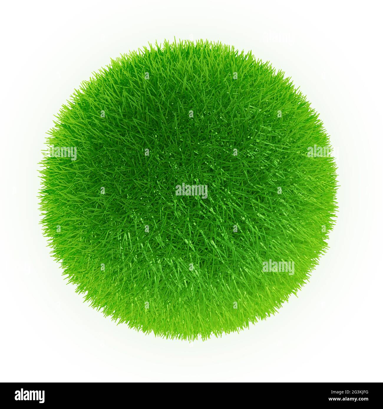 Green grass sphere Stock Photo - Alamy