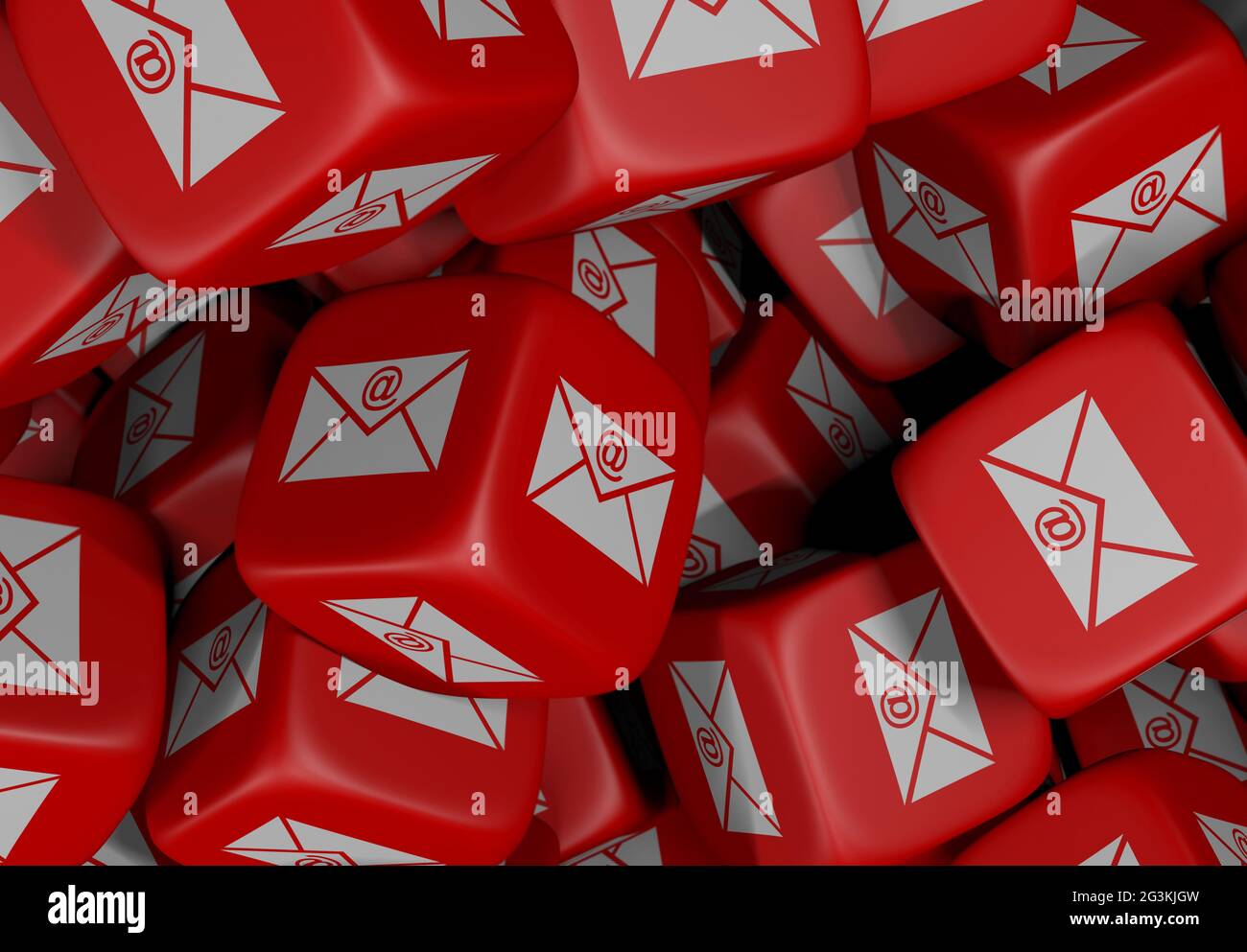 Red Telecommunication Cube Stock Photo - Alamy