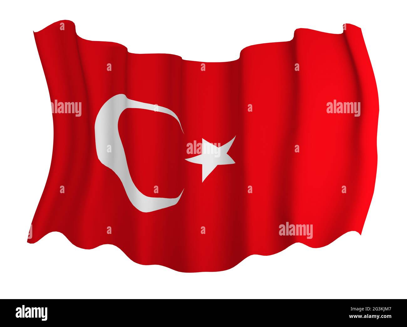 Islamic crescent star flag Cut Out Stock Images & Pictures - Alamy