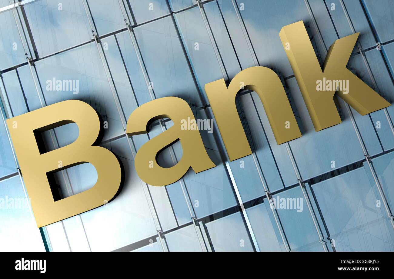 Modern bank building Stock Photo - Alamy