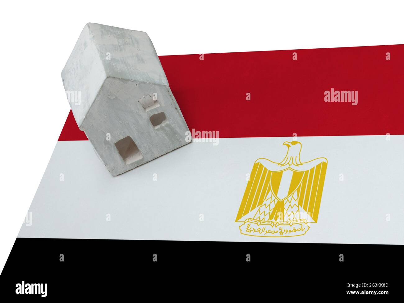 Small house on a flag - Egypt Stock Photo - Alamy