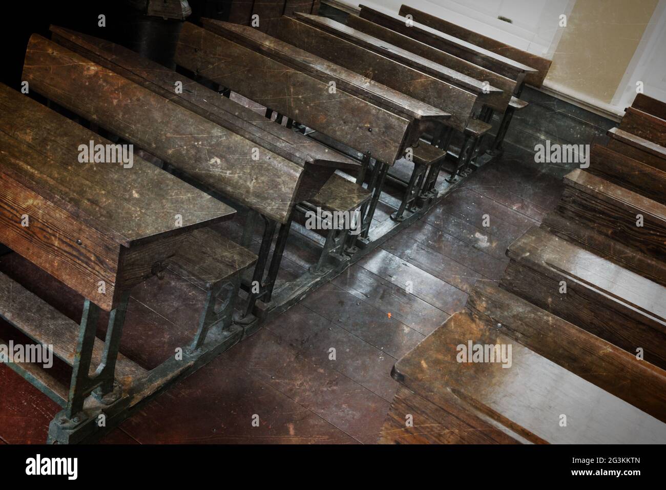 Old classroom interior Stock Photo - Alamy