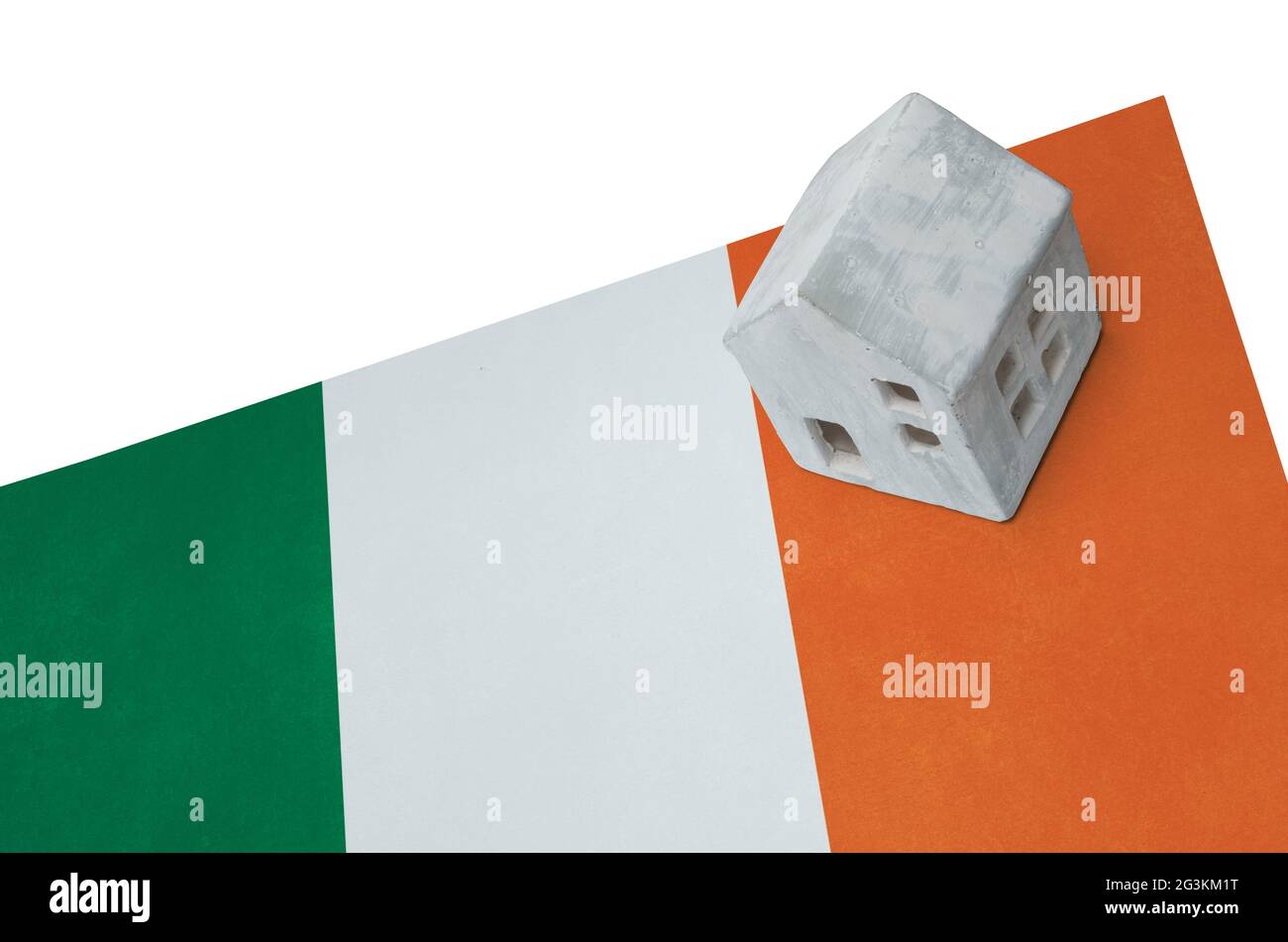 Small house on a flag - Ireland Stock Photo - Alamy