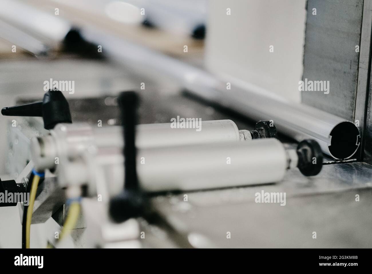 Factory for the production of blinds. Materials and equipment used for ...