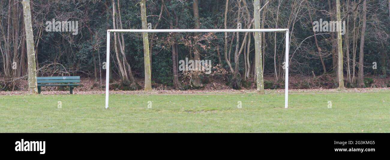 Simple football goal for children Stock Photo - Alamy