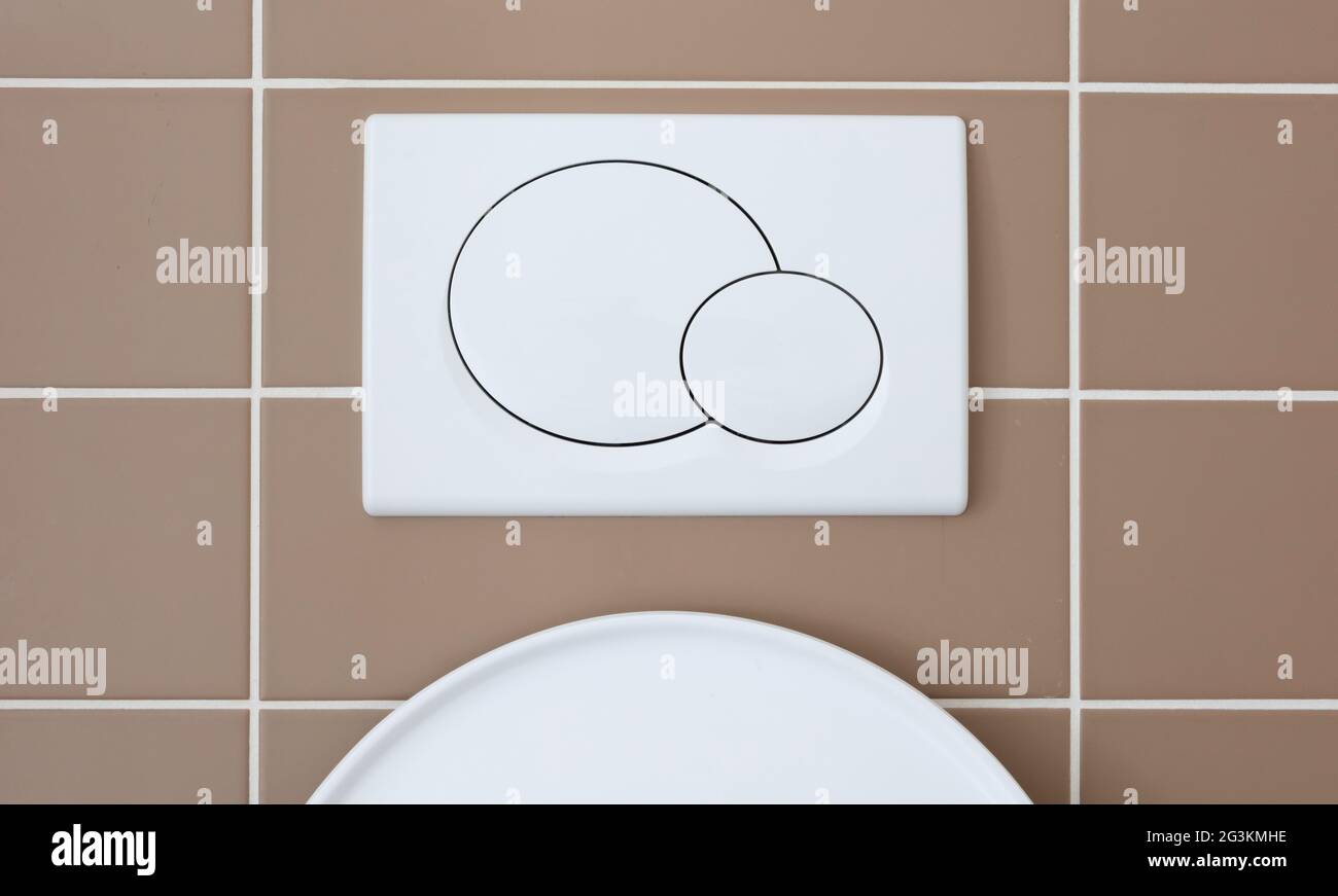 Toilet flush press hi-res stock photography and images - Alamy