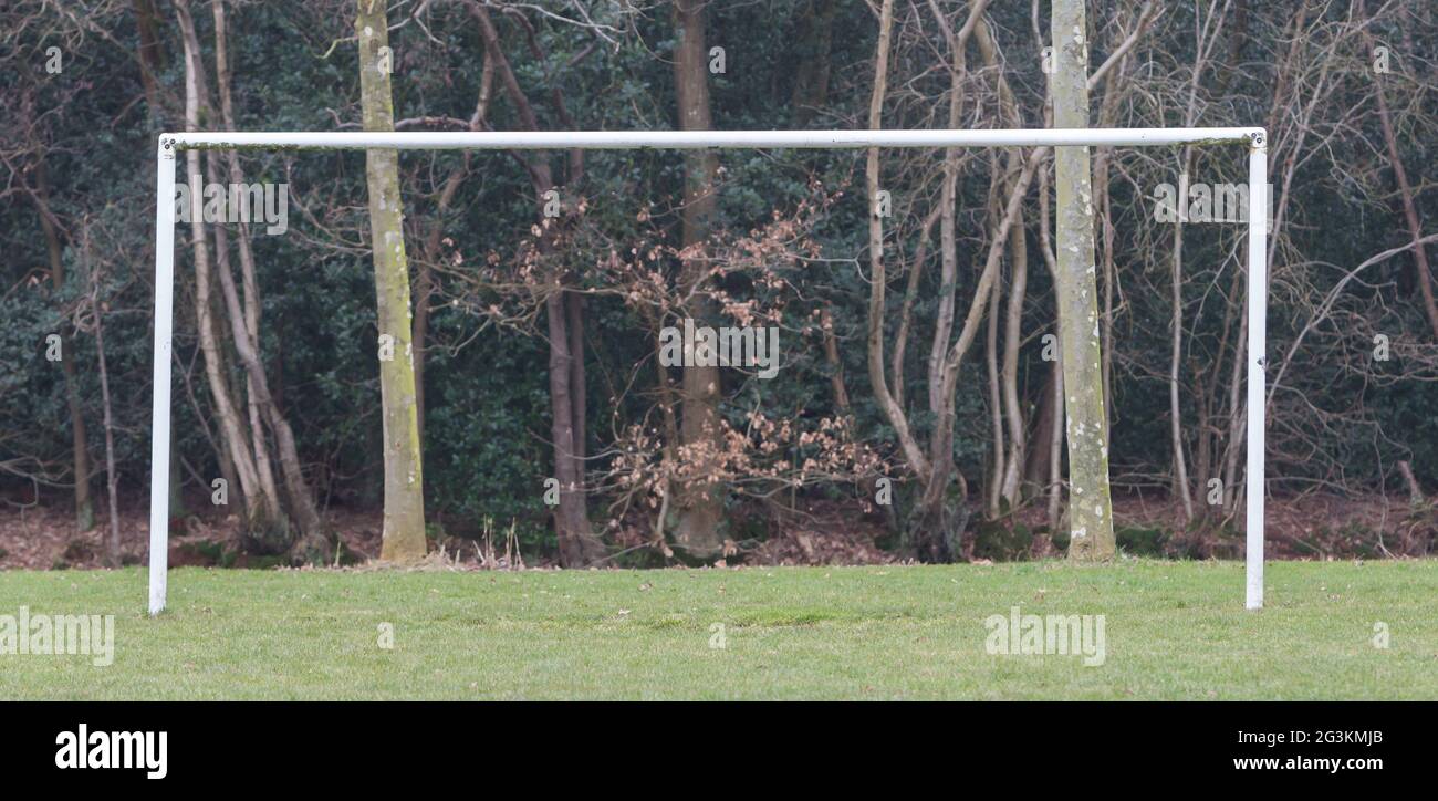 Simple football goal for children Stock Photo - Alamy