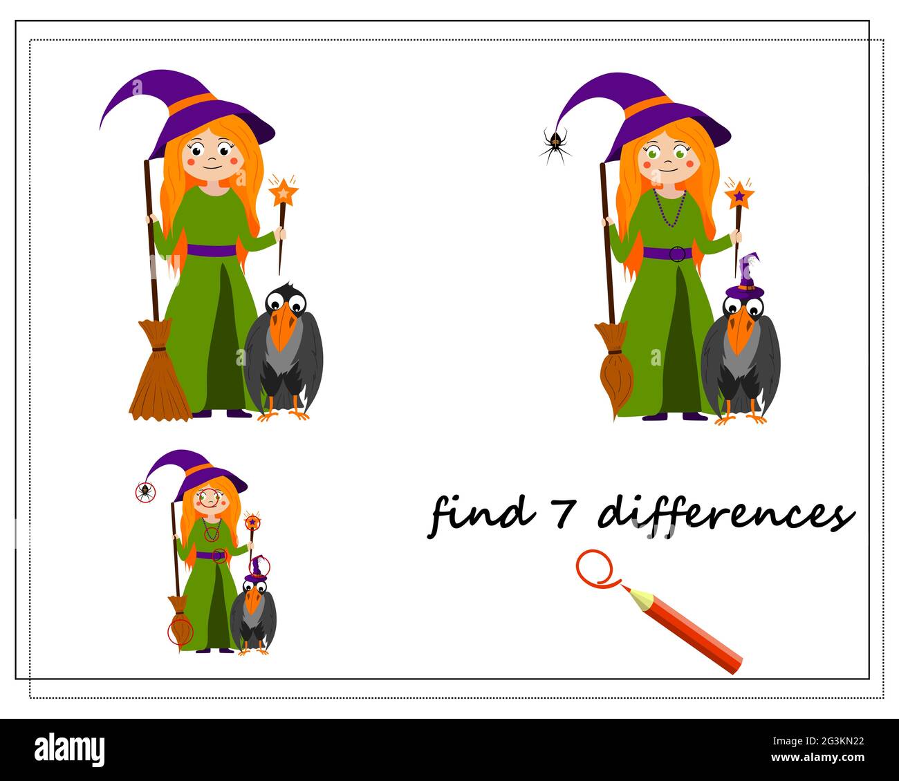 Spot the difference visual puzzle hi-res stock photography and images ...