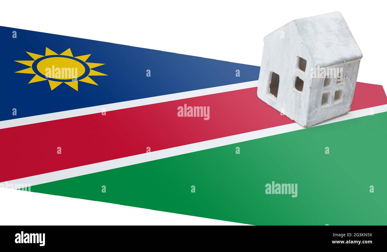 Small house on a flag - Namibia Stock Photo - Alamy