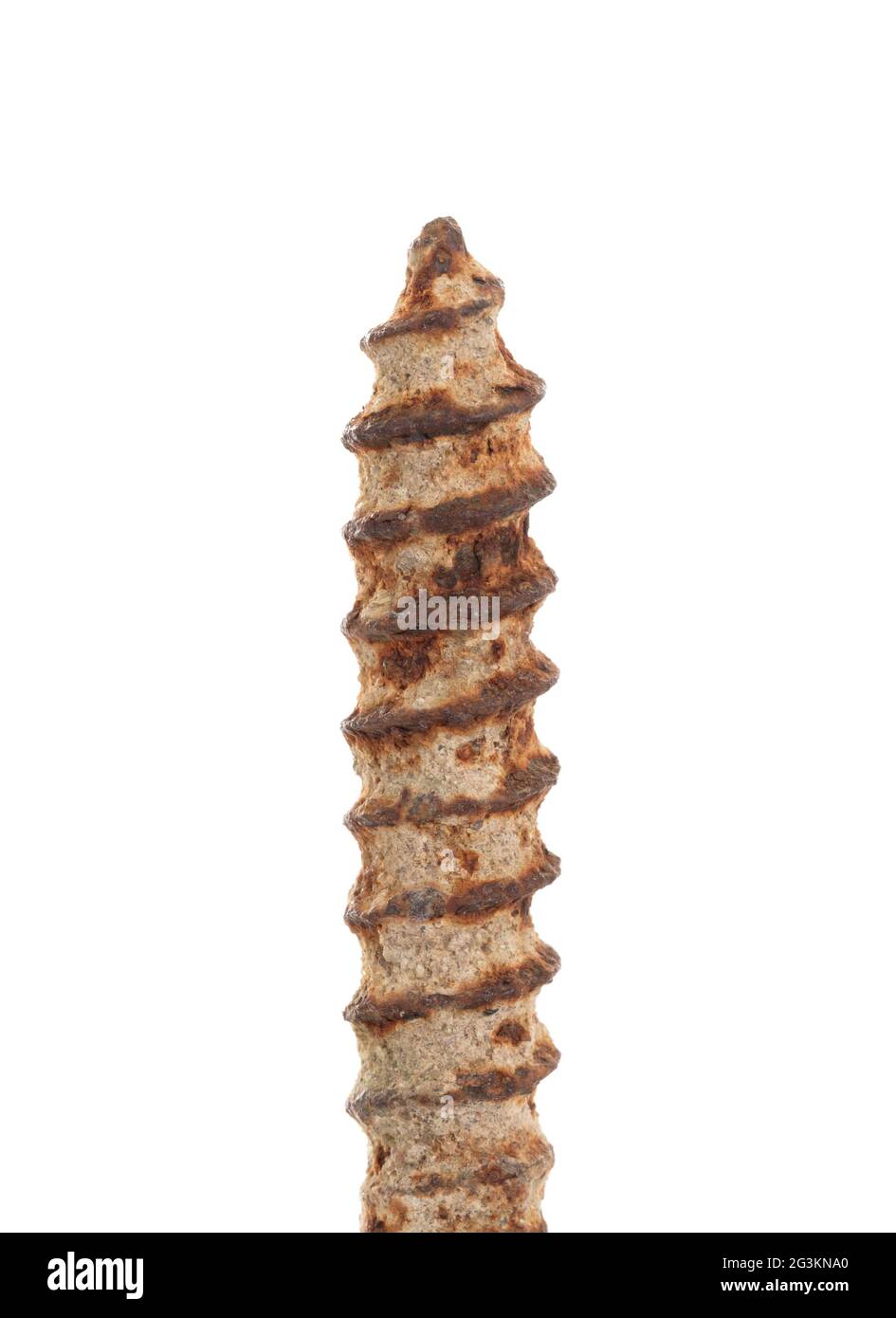 Rusted old screw isolated Stock Photo - Alamy