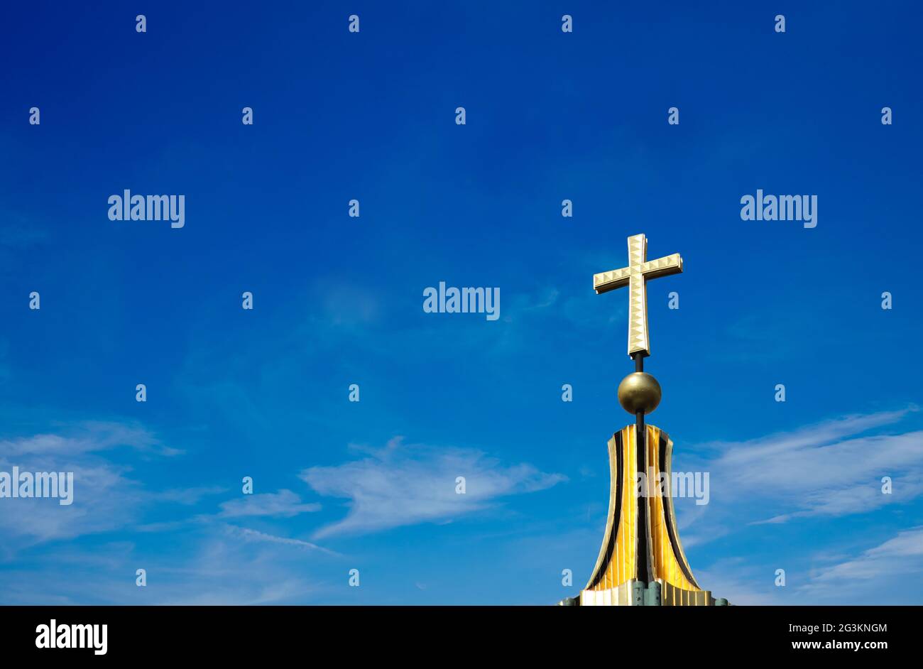 Gold Christian cross Stock Photo - Alamy