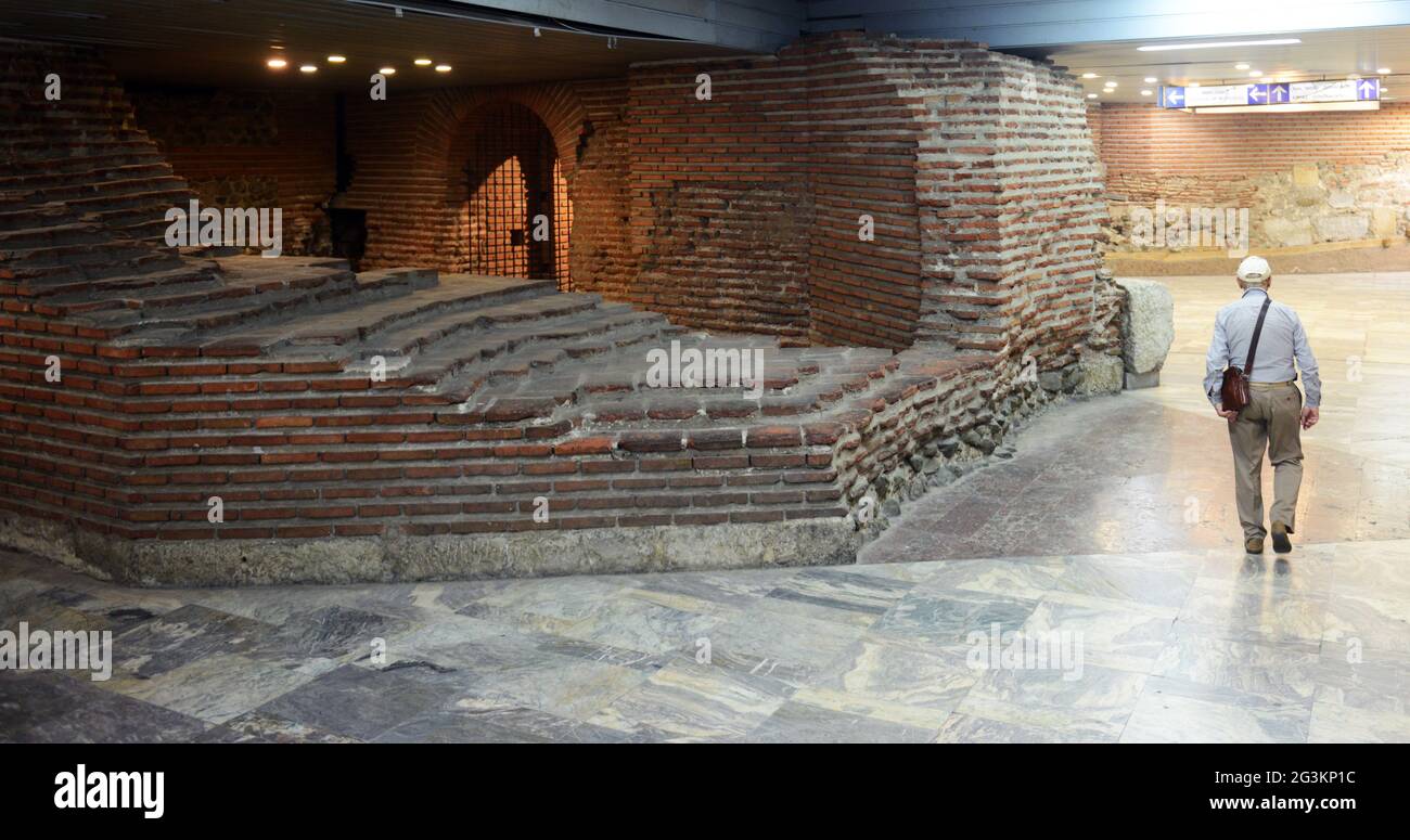 The Ancient Serdica Archaeological Complex in Sofia, Bulgaria Stock ...