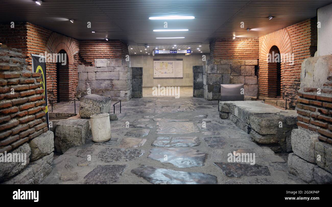 The Ancient Serdica Archaeological Complex in Sofia, Bulgaria Stock ...