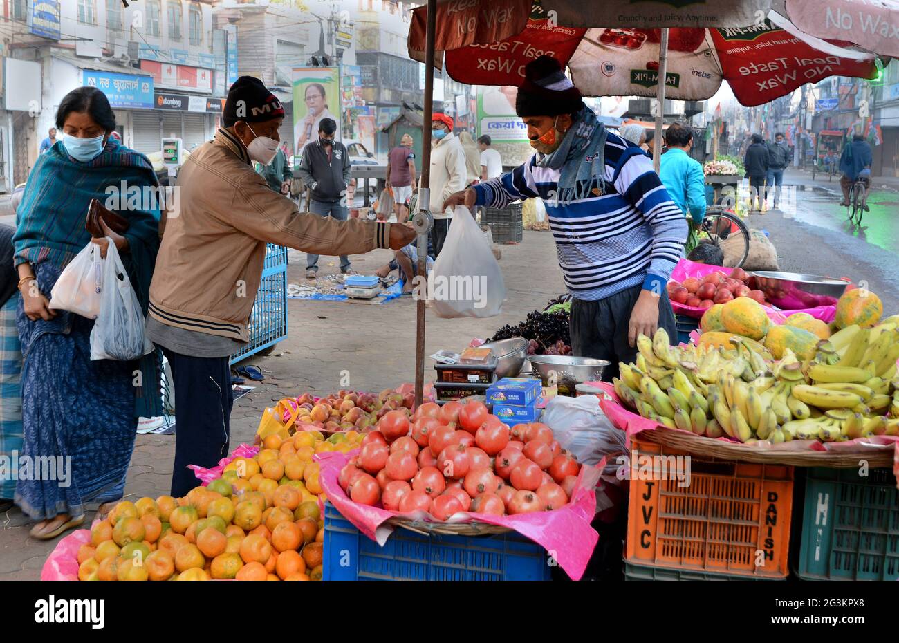 Some people go to the markets for their daily life. They go there to ...