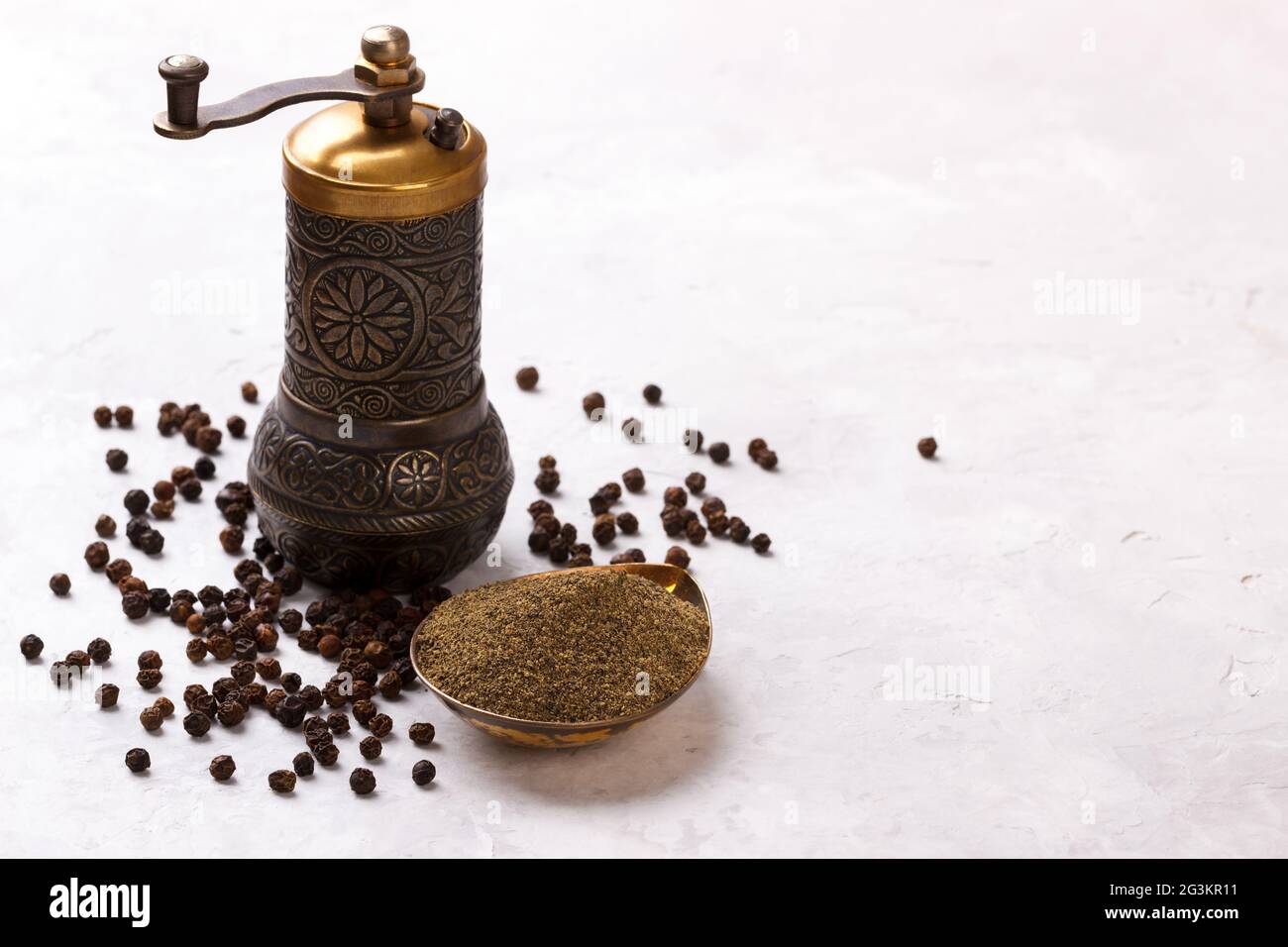 Black pepper corns Stock Photo - Alamy