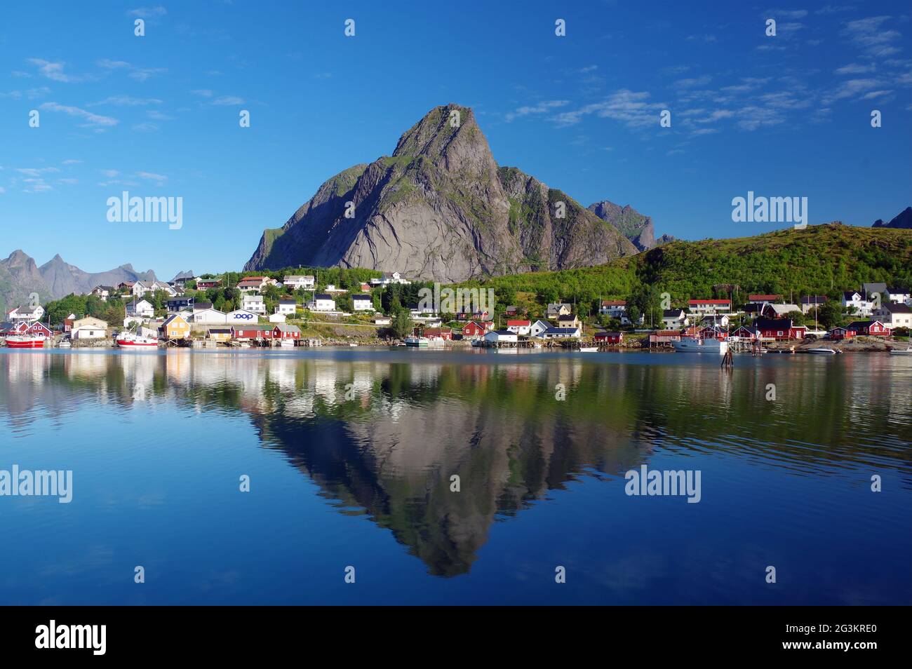 View over Hamnoy Stock Photo - Alamy