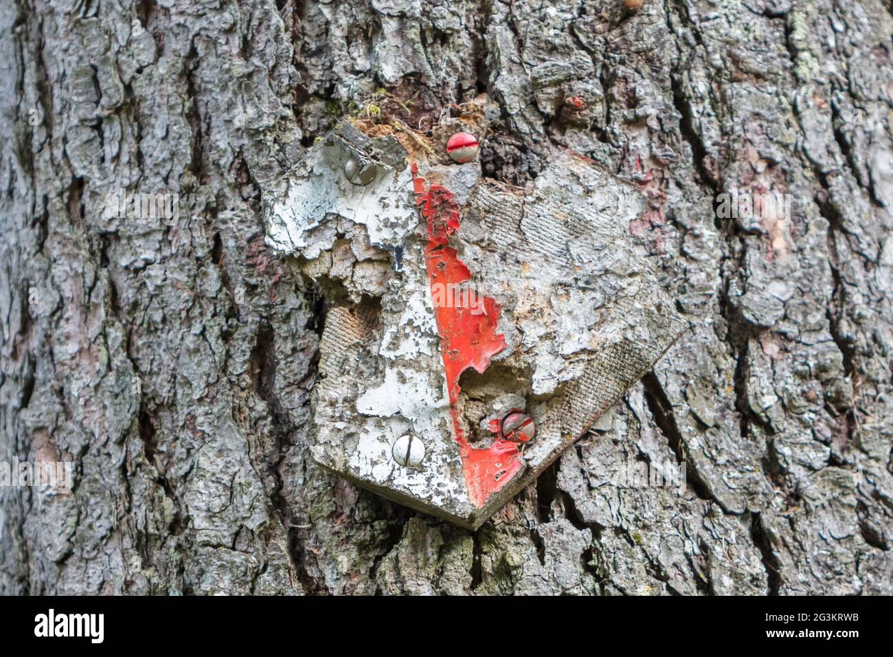 Walking path sign in Austria Stock Photo - Alamy