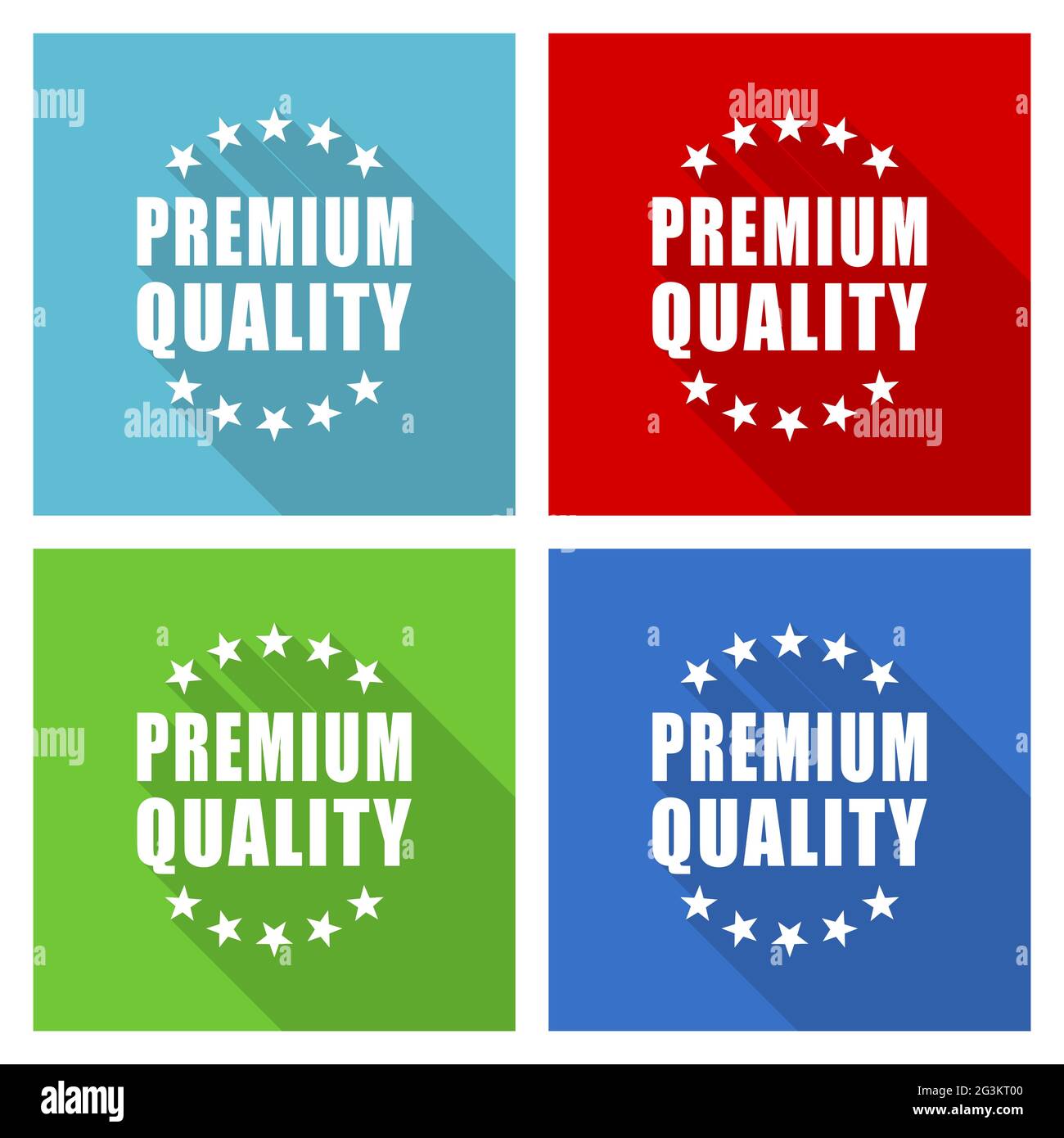 Premium quality icon set, flat design vector illustration in eps 10 for ...