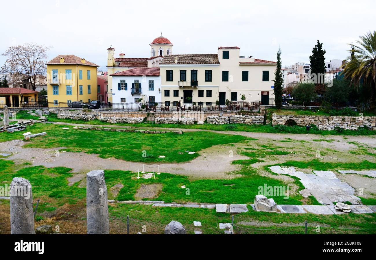 Roman forum of athens hi-res stock photography and images - Alamy