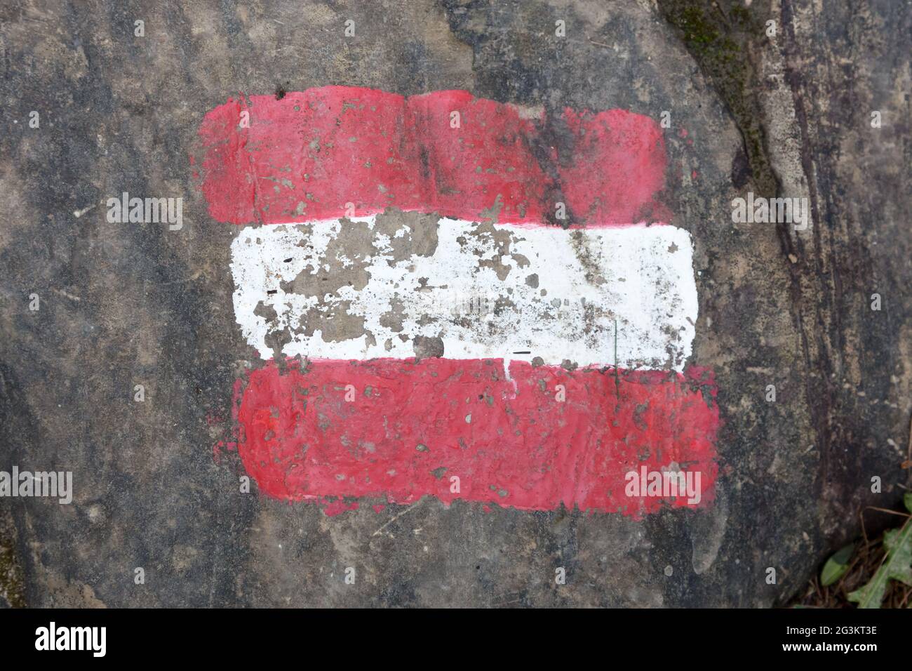 Walking path sign in Austria Stock Photo - Alamy