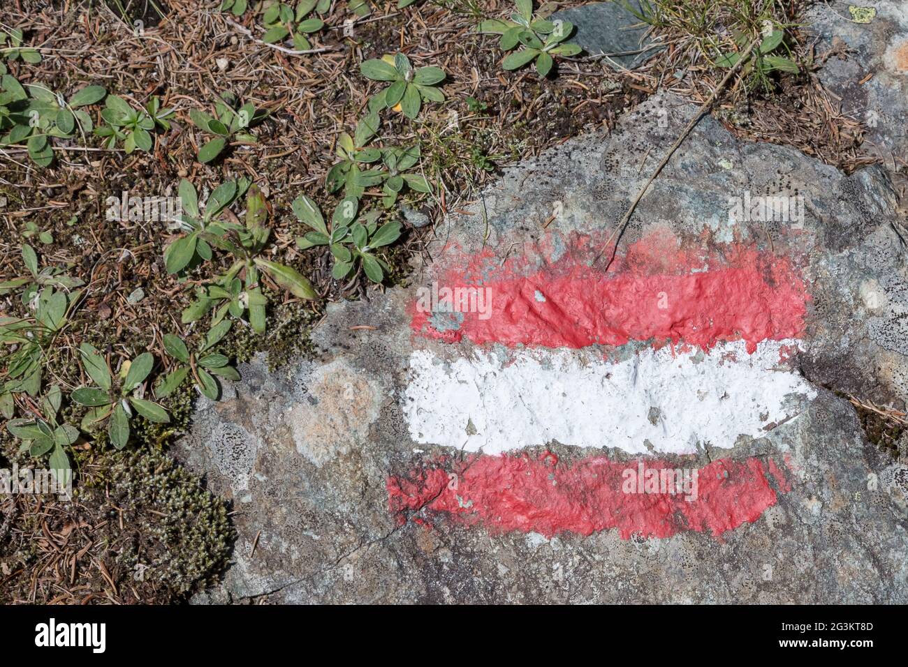 Walking path sign in Austria Stock Photo - Alamy