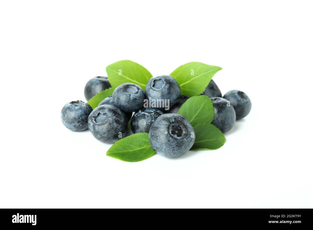 Fresh delicious blueberry isolated on white background Stock Photo - Alamy
