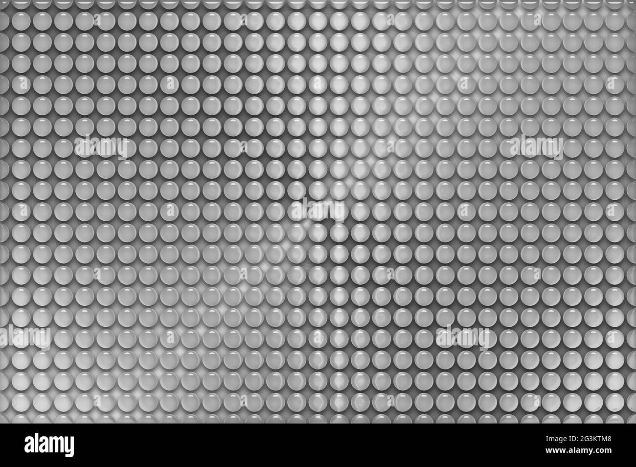 Round circles with reflection effect on the steel background. Seamless ...