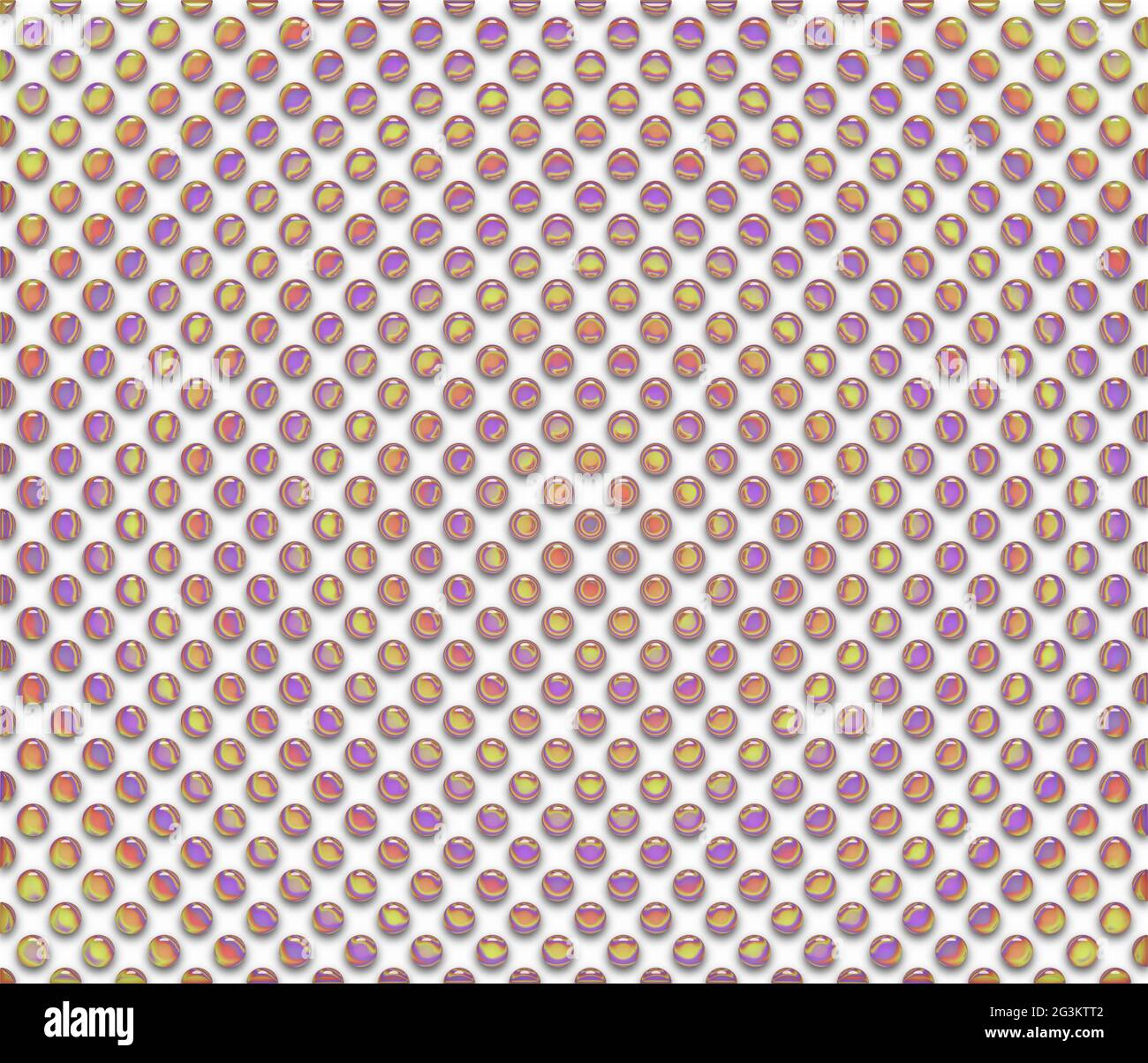 Multicoloured circles with reflection effect, white background ...