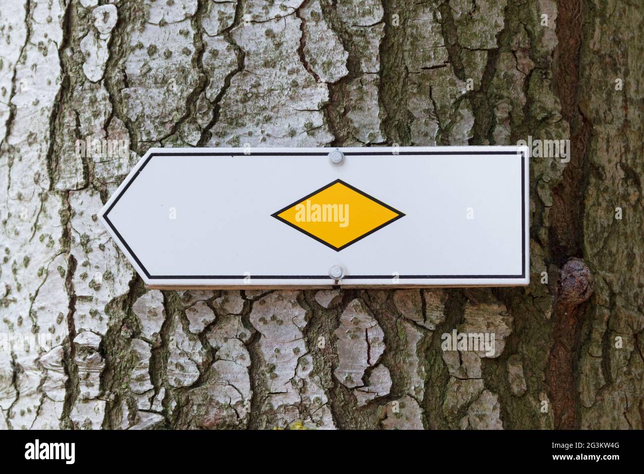 Walking path sign in Germany Stock Photo - Alamy