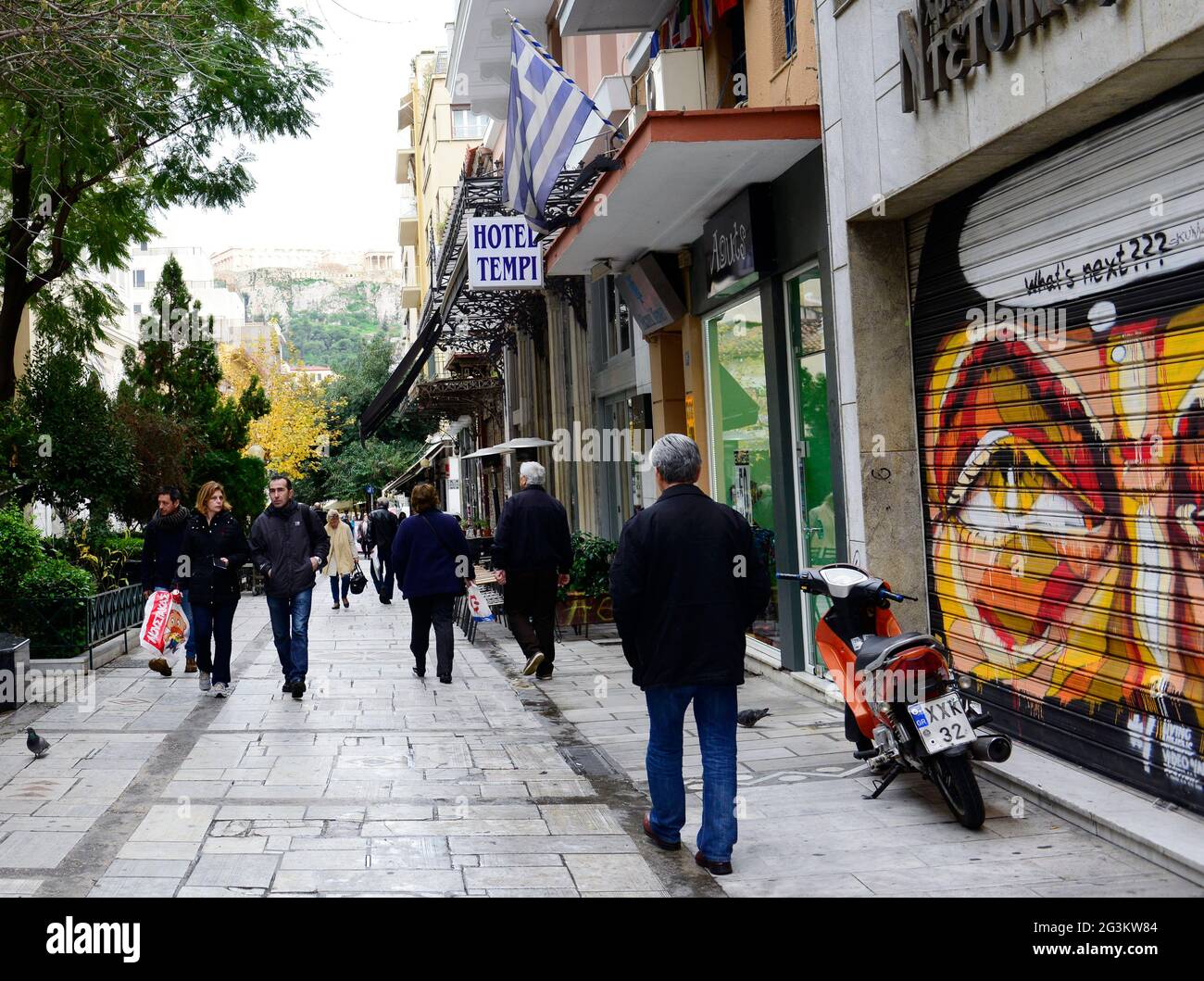 Hotel Tempi in Athens, Greece Stock Photo - Alamy